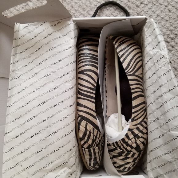 Aldo | Shoes | Nib Aldo Zebra Print Flats | Poshmark